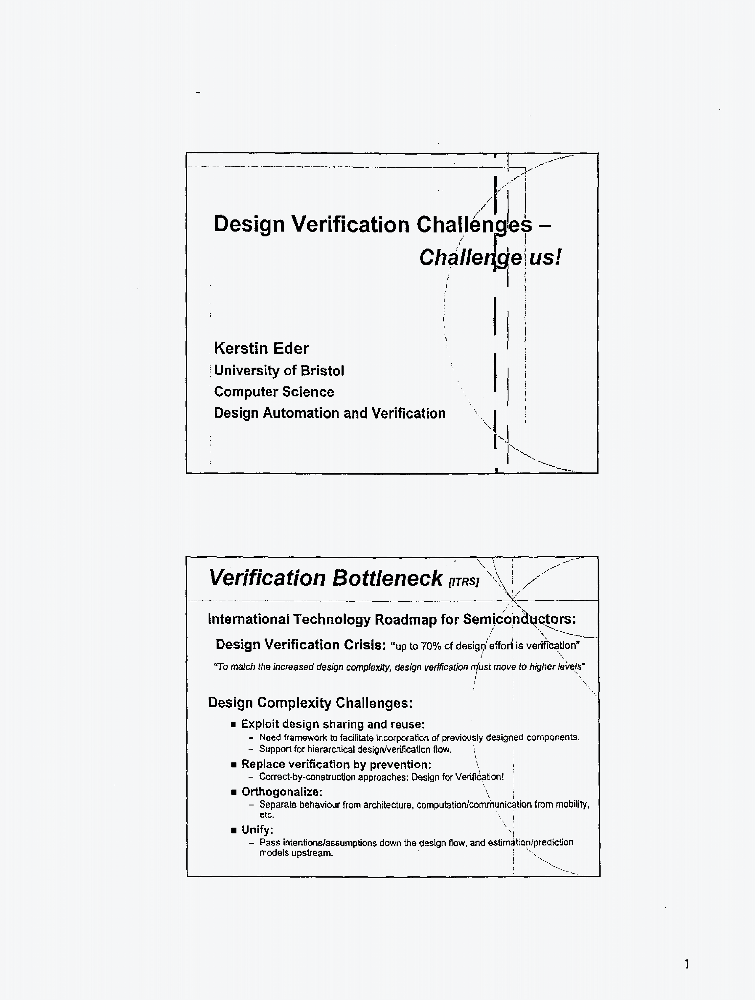 Design verification challenges - challenge us! | IET Conference ...
