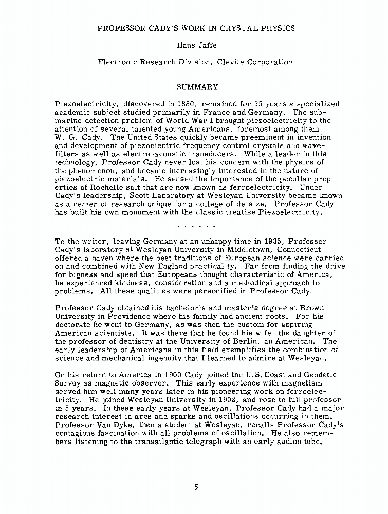 Professor Cady's Work in Crystal Physics | IEEE Conference Publication ...