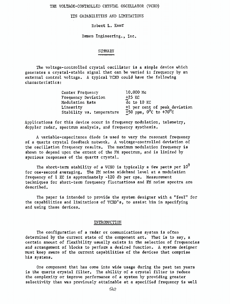 The Voltage-Controlled Crystal Oscillator (VCXO), Its Capabilities and ...