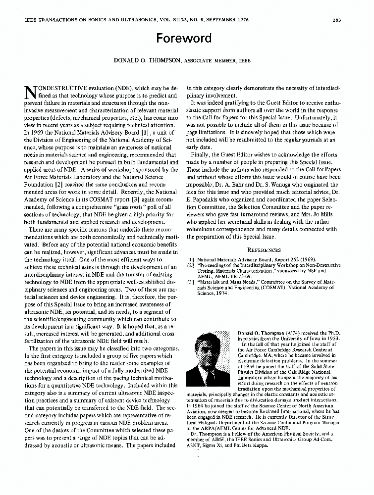 Foreword | IEEE Journals & Magazine | IEEE Xplore