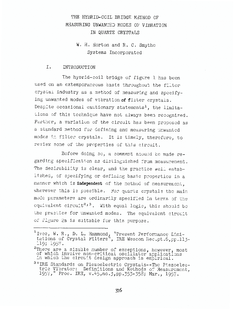 The Hybrid-Coil Bridge Method of Measuring Unwanted Modes of Vibration ...