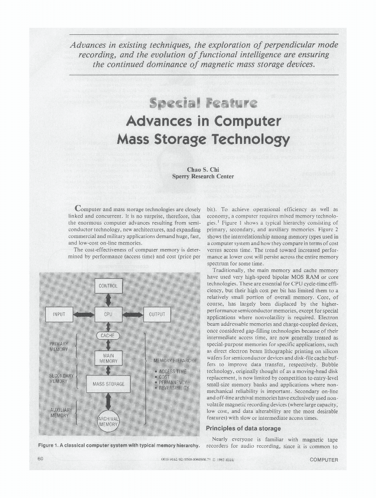 Advances in Computer Mass Storage Technology | IEEE Journals & Magazine ...
