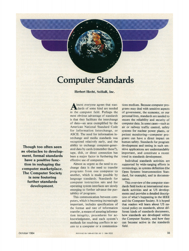 Computer Standards | IEEE Journals & Magazine | IEEE Xplore
