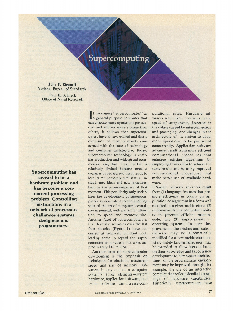 Supercomputing | IEEE Journals & Magazine | IEEE Xplore