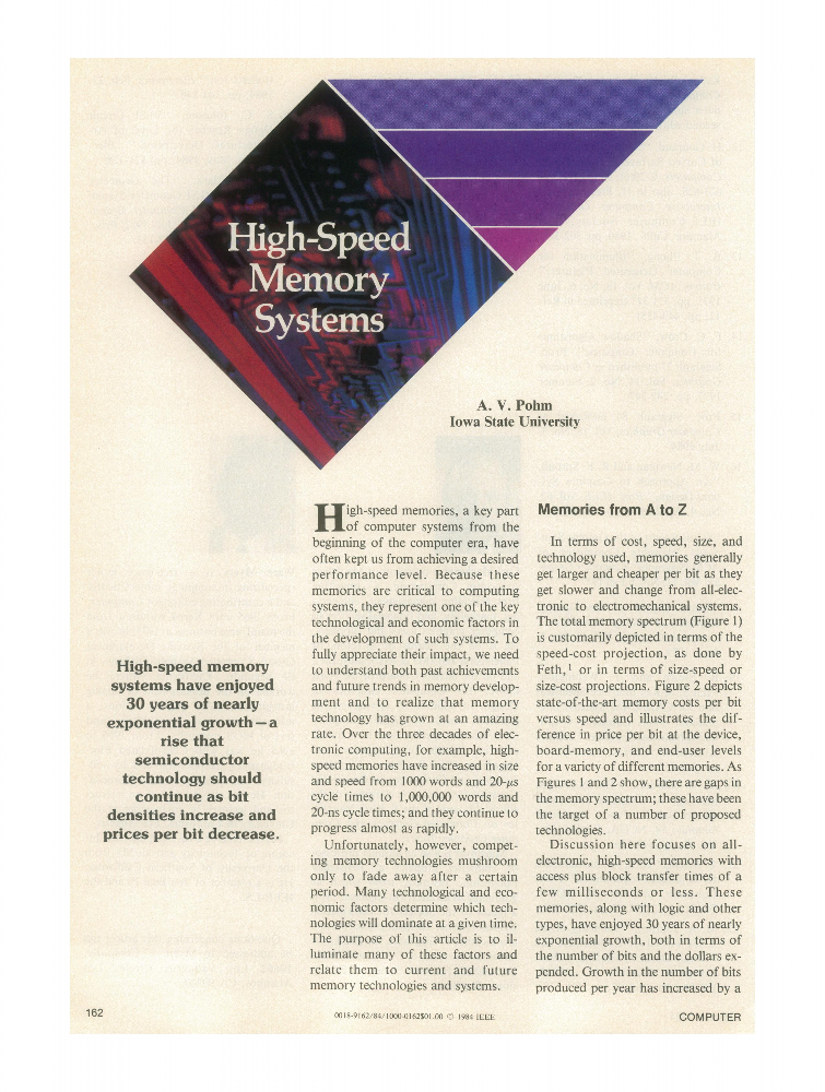 High-Speed Memory Systems | IEEE Journals & Magazine | IEEE Xplore