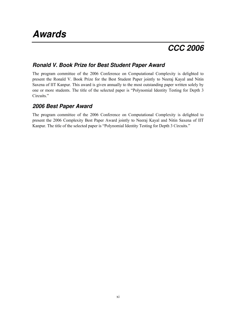 Awards | IEEE Conference Publication | IEEE Xplore