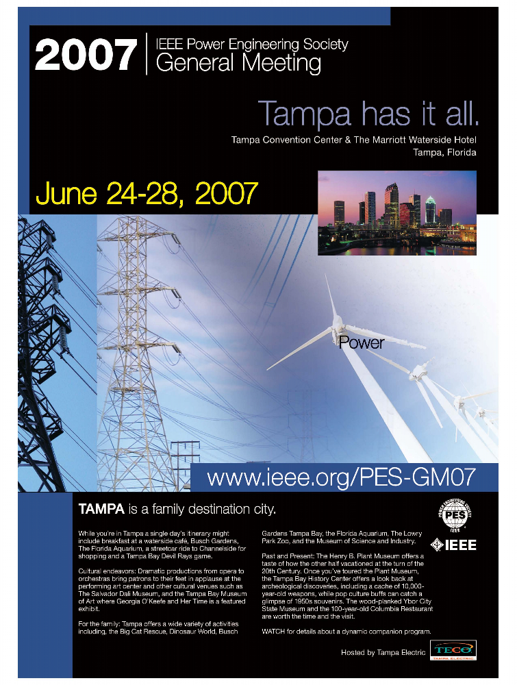 2007 IEEE Power Engineering Society General Meeting | IEEE Journals ...