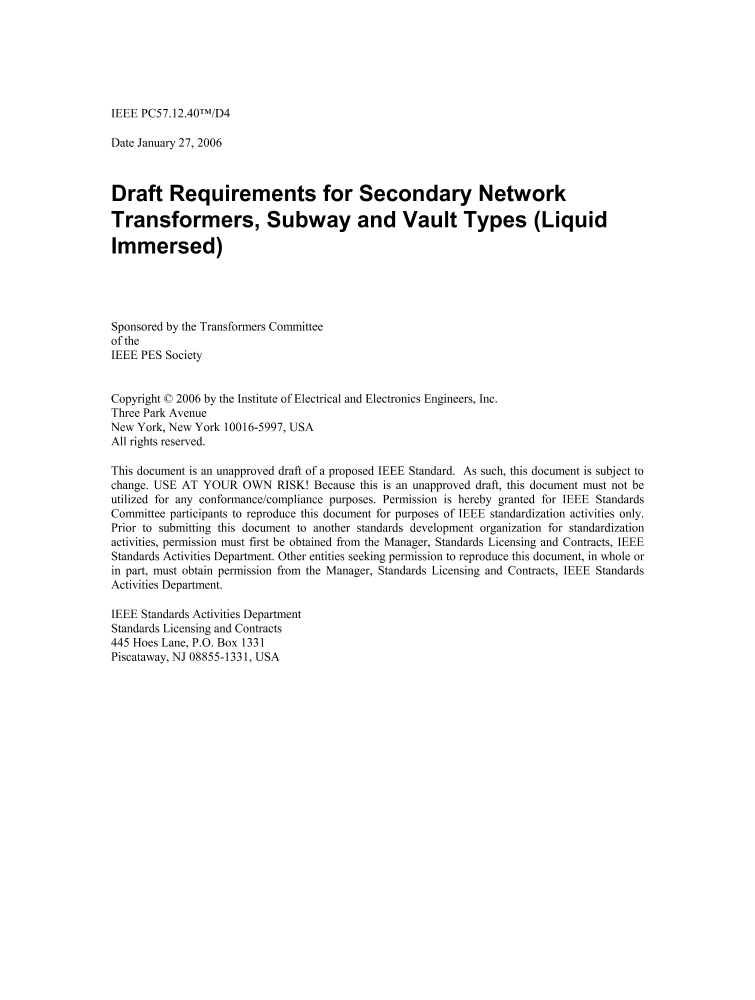 PC57.12.40/D4 - IEEE Draft Requirements for Secondary Network ...