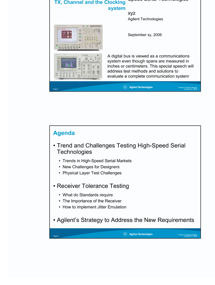 Characterization of a transmission system on RX, TX, Channel and the ...