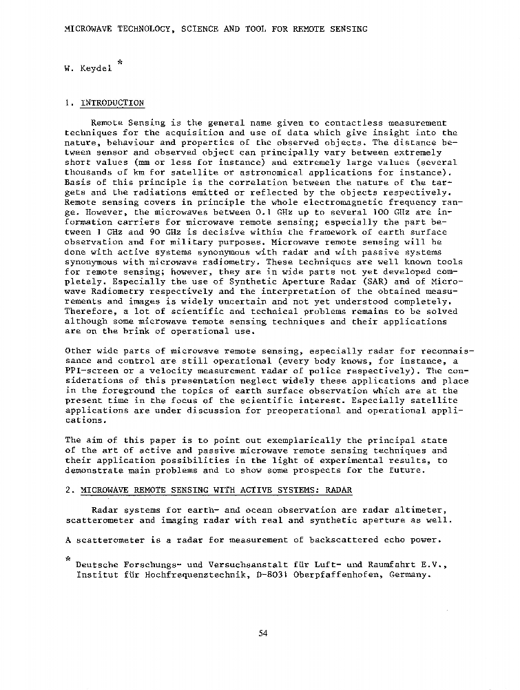 Microwave Technology, Science and Tool for Remote Sensing | IEEE Conference Publication | IEEE ...
