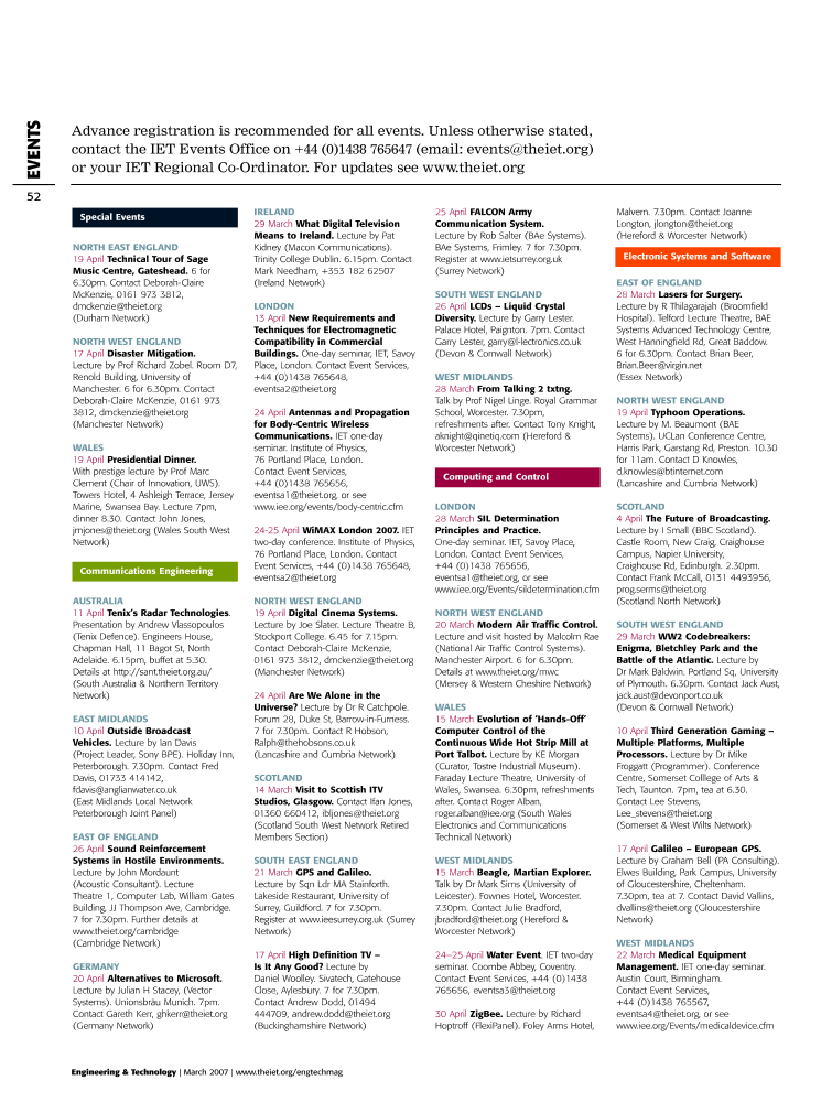 Events | IET Journals & Magazine | IEEE Xplore