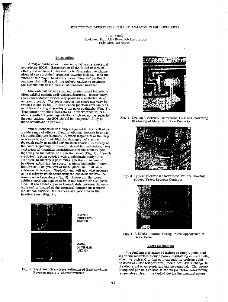 Electrical Overstress Failure Analysis in Microcircuits | IEEE ...