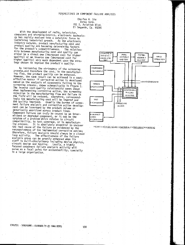 Perspectives in Component Failure Analysis | IEEE Conference ...