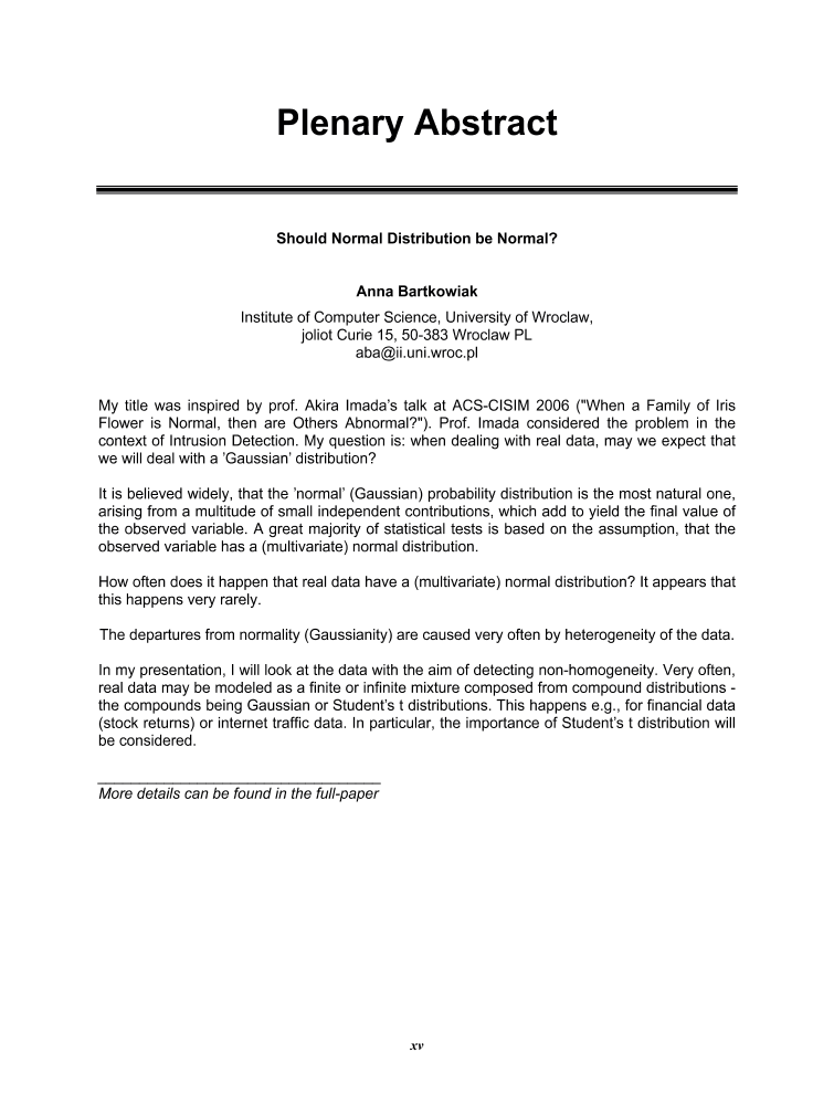 Plenary Abstracts | IEEE Conference Publication | IEEE Xplore