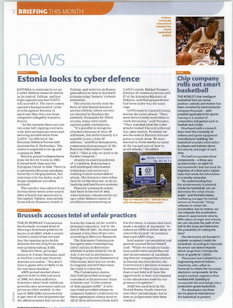 Briefing this month - News | IET Journals & Magazine | IEEE Xplore