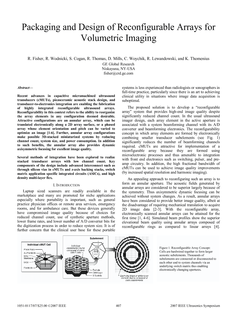 5F-2 Packaging and Design of Reconfigurable Arrays for Volumetric ...