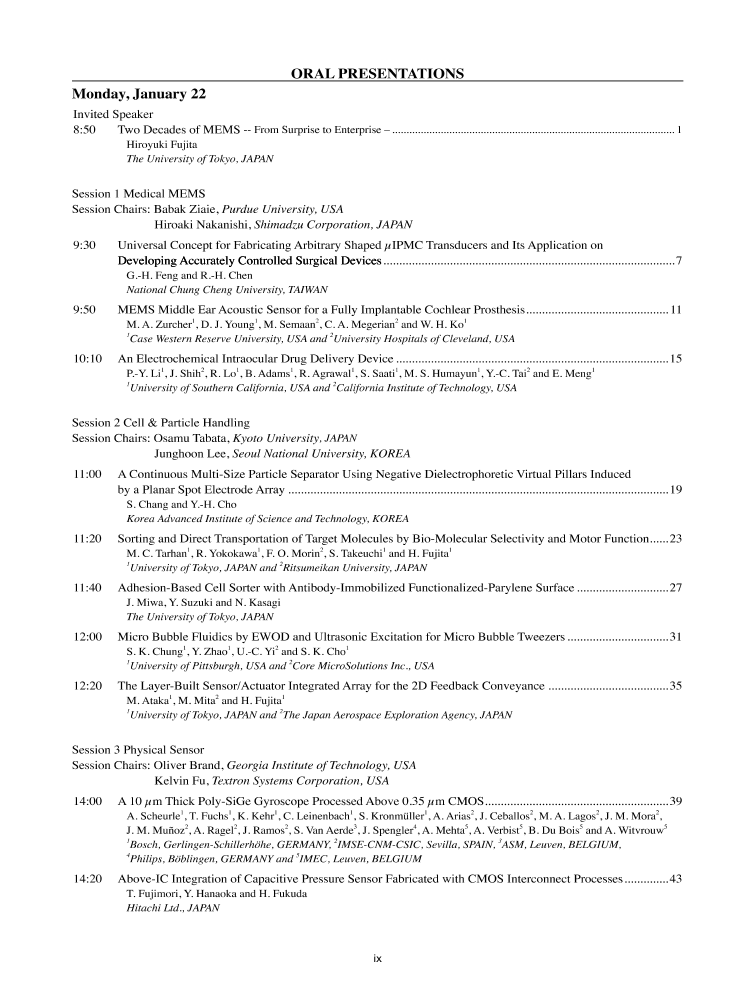 Oral presentations | IEEE Conference Publication | IEEE Xplore