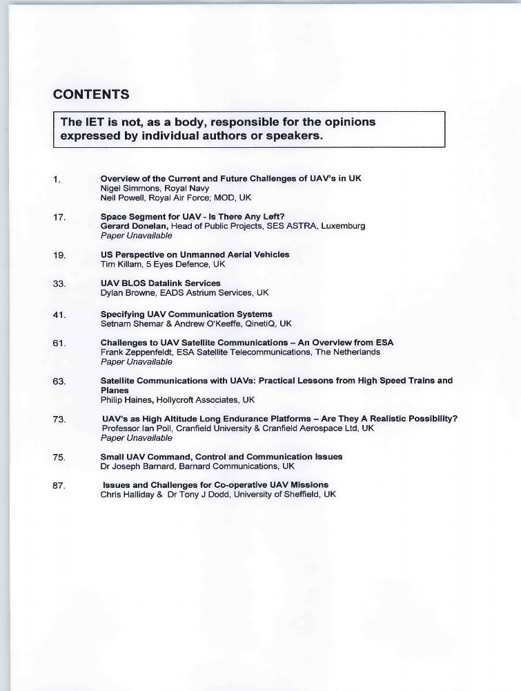 TABLE OF CONTENTS | IET Conference Publication | IEEE Xplore