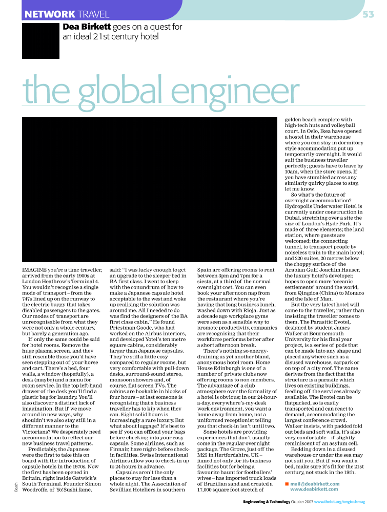 The global engineer [network travel] | IET Journals & Magazine | IEEE ...