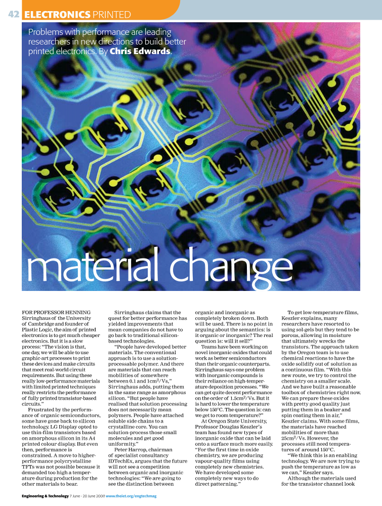 Material Change [Electronics Printed] | IET Journals & Magazine | IEEE ...