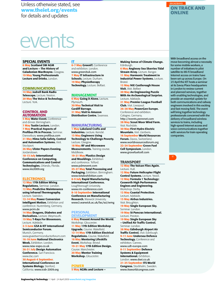Events | IET Journals & Magazine | IEEE Xplore