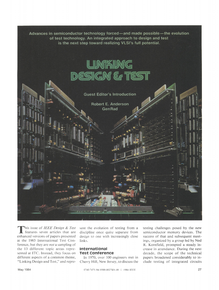 Linking Design&Test | IEEE Journals & Magazine | IEEE Xplore