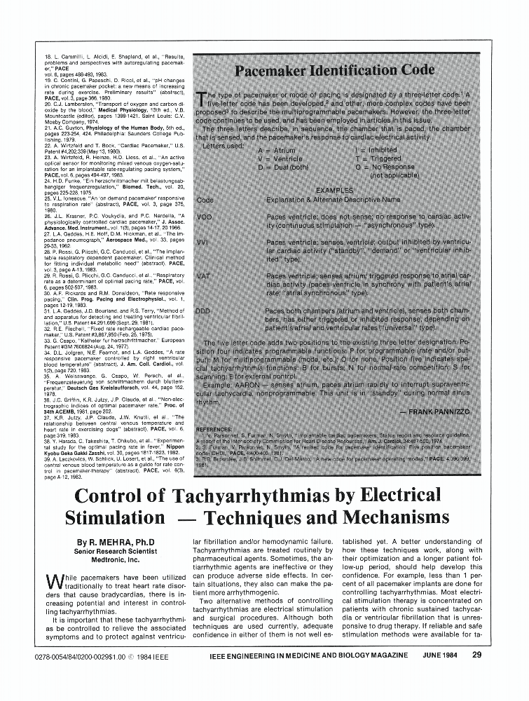 Pacemaker Identification Code | IEEE Journals & Magazine | IEEE Xplore
