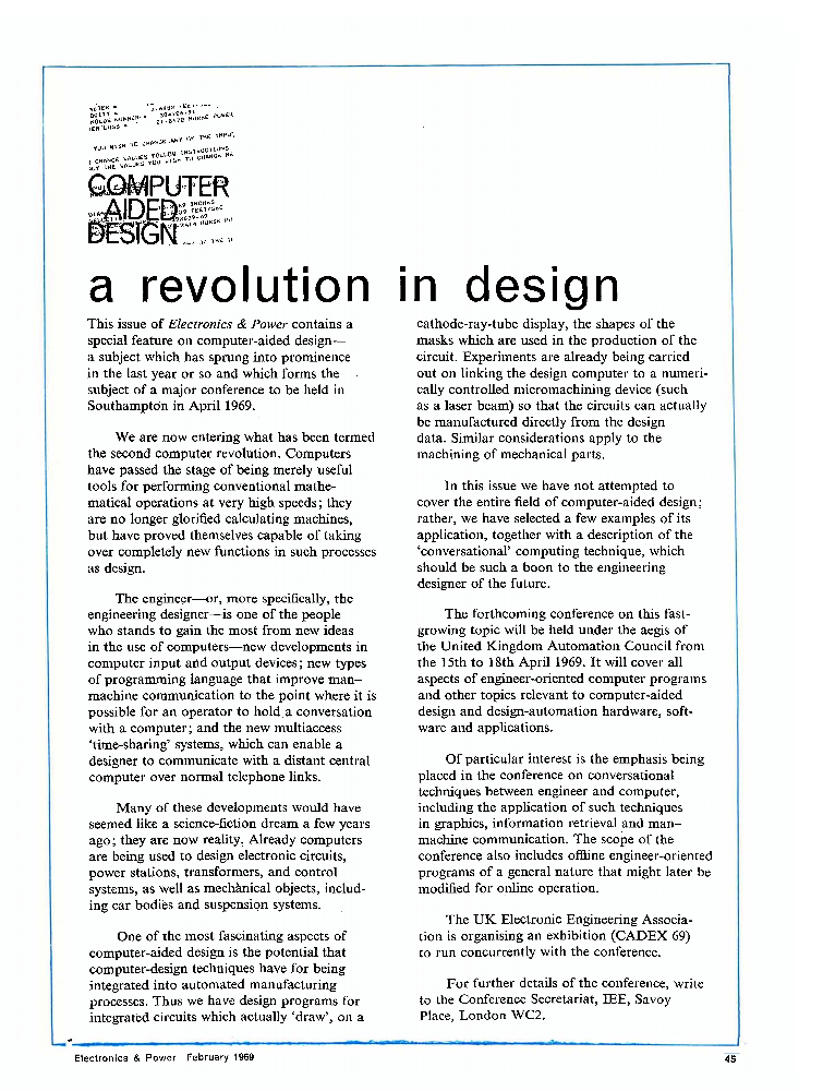 A revolution in design | IET Journals & Magazine | IEEE Xplore