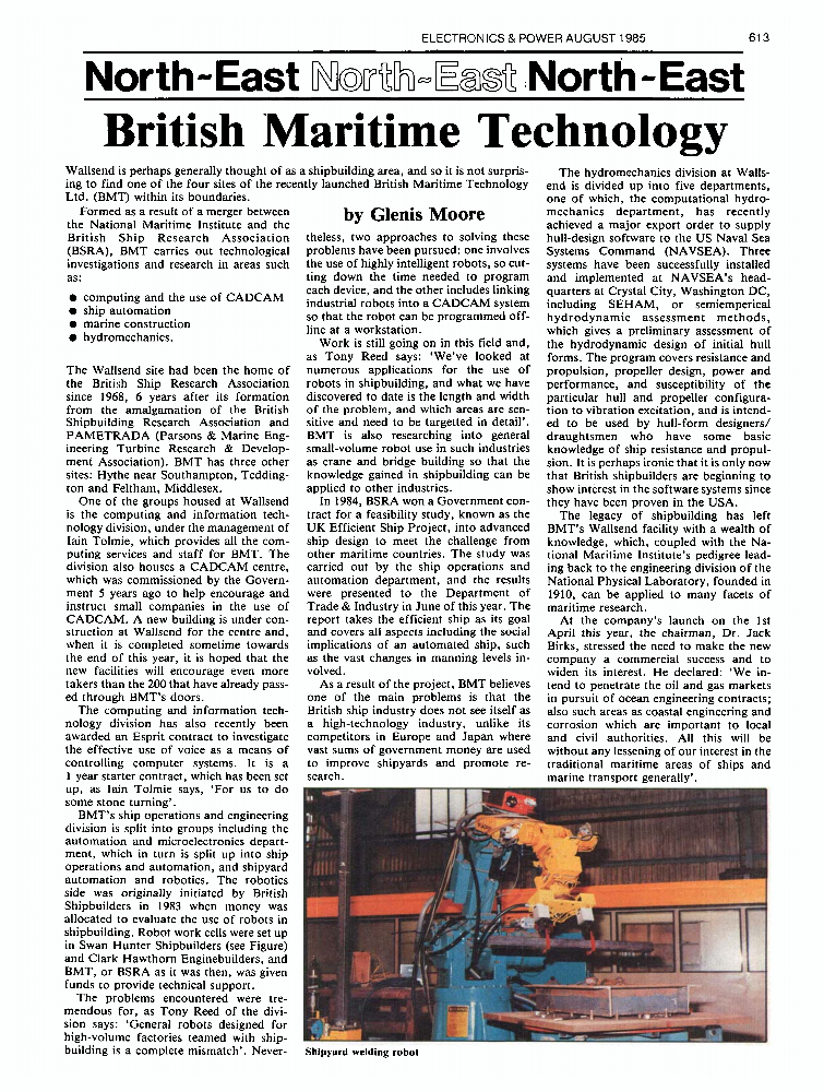 British Maritime Technology | IET Journals & Magazine | IEEE Xplore