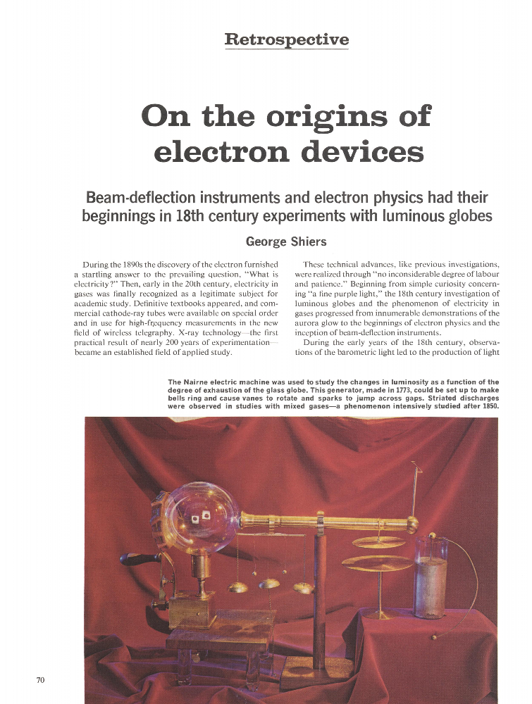 On the origins of electron devices | IEEE Journals & Magazine | IEEE Xplore