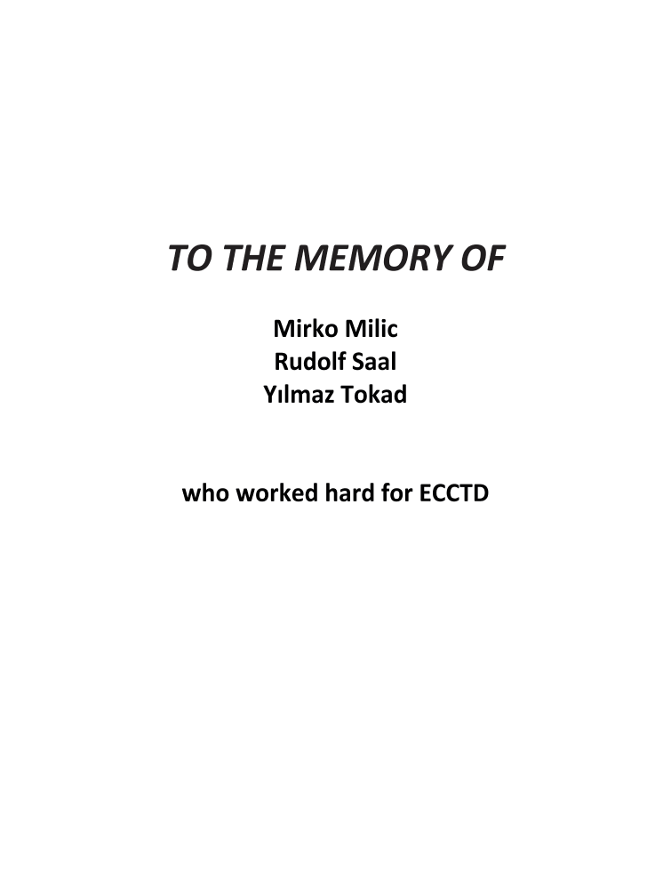To the memory of Mirko Milic, Rudolf Saal, Yılmaz Tokad | IEEE ...