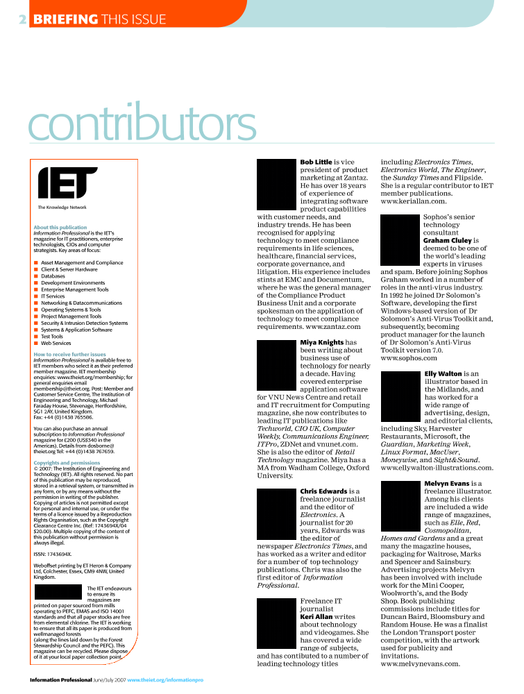 Contributors | IET Journals & Magazine | IEEE Xplore