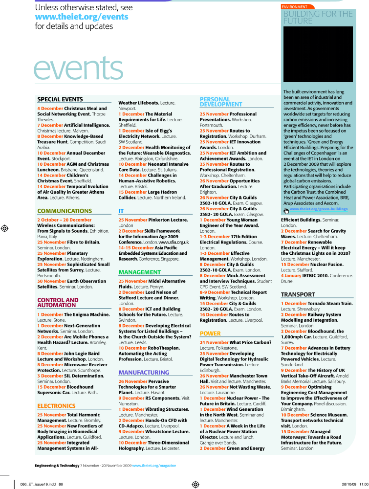Events | IET Journals & Magazine | IEEE Xplore