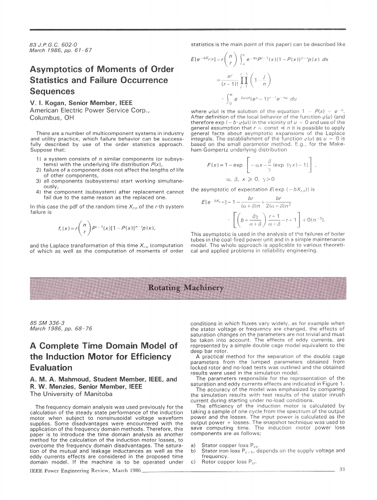 A Complete Time Domain Model of the Induction Motor for Efficiency ...