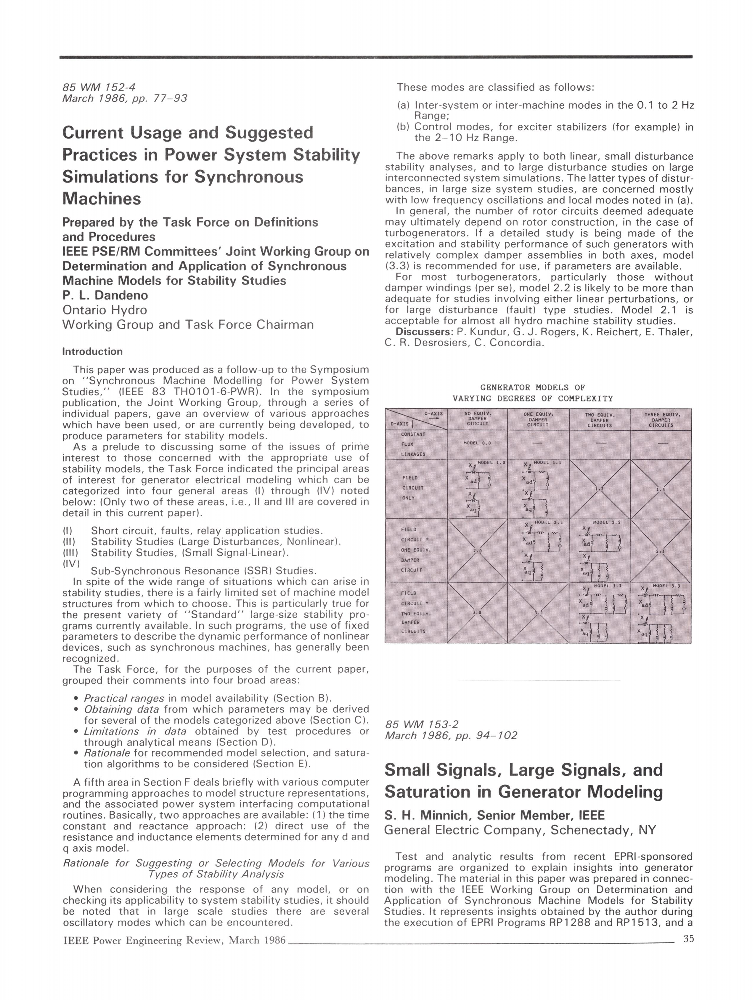 Current Usage and Suggested Practices in Power System Stability ...