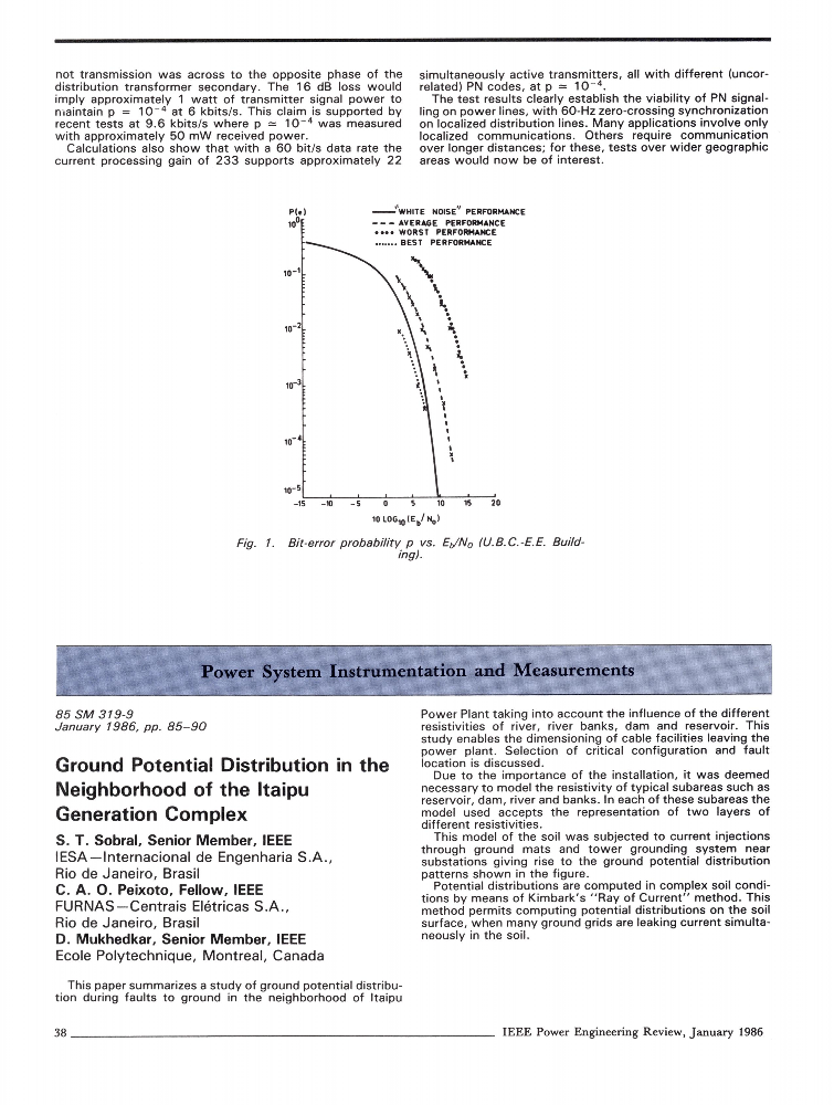 Ground Potential Distribution in the Neighborhood of the Itaipu ...